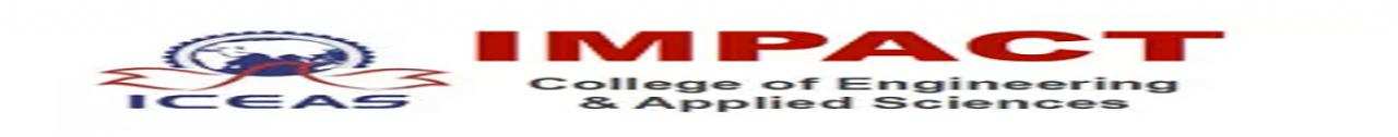 Impact College of Engineering and Applied Sciences, Bangalore: Courses ...