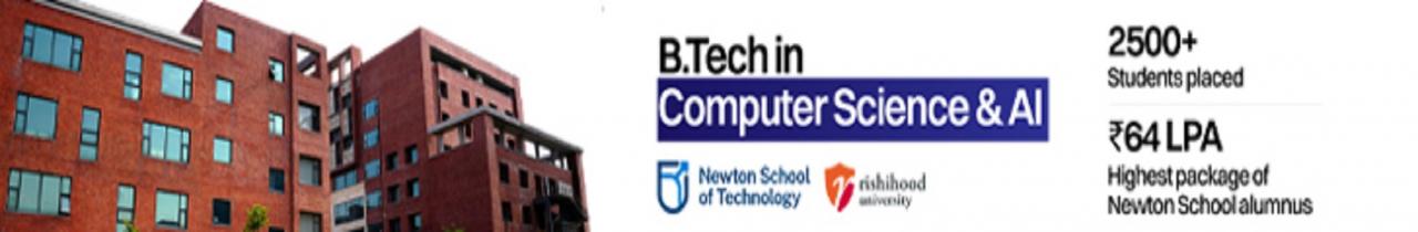 Newton School of Technology: Placement, Course, Admission 2024, Ranking