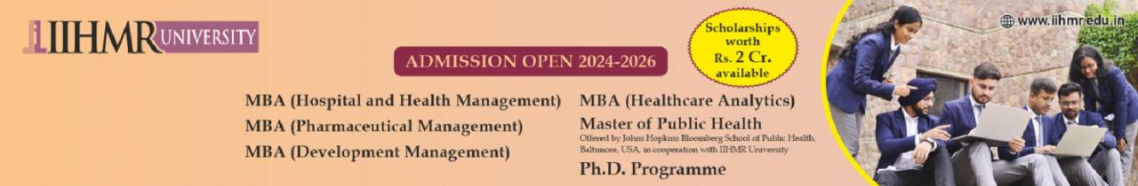 IIHMR University: Courses, Fees, Admission 2024, Placements, Rankings