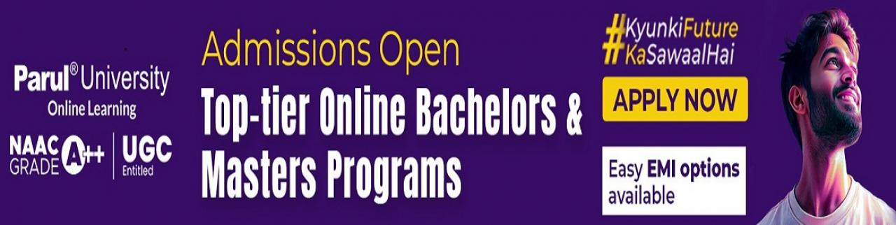 Parul University Online Course Admissions 2025: Fees, Eligibility ...