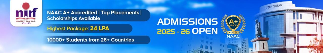 Suresh Gyan Vihar University Jaipur: Courses, Fees, Admission 2025 ...