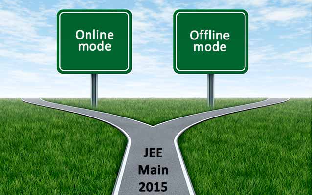 Choosing between JEE Main 2015 online and offline exam mode | shiksha.com