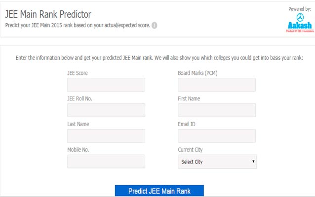 Shiksha launches| JEE Main 2015 Rank Predictor Tool | shiksha.com