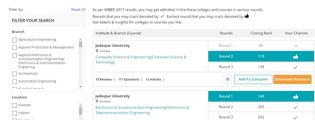 Shiksha launches WBJEE College Predictor Tool | Shiksha