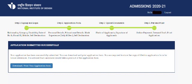 NID DAT 2020 Registration & Application Form (Extended) - Apply for NID ...