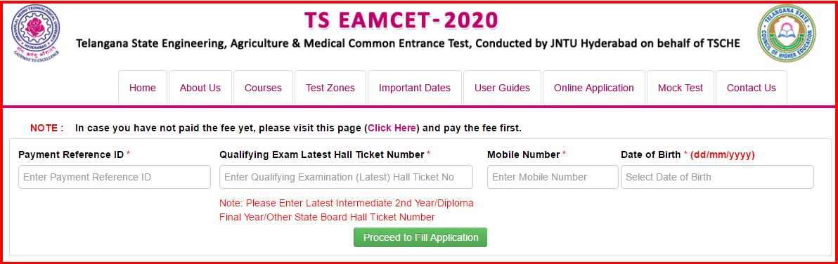 TS EAMCET 2023 Application Form (AVAILABLE): Registration Process, Fees, Document Needed