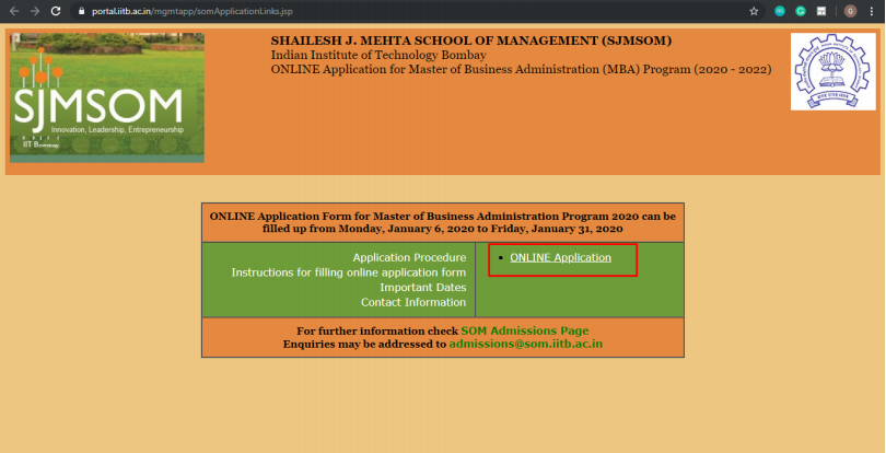 SJMSOM Admission 2021: Eligibility, Process, Application Form, Fee & Dates