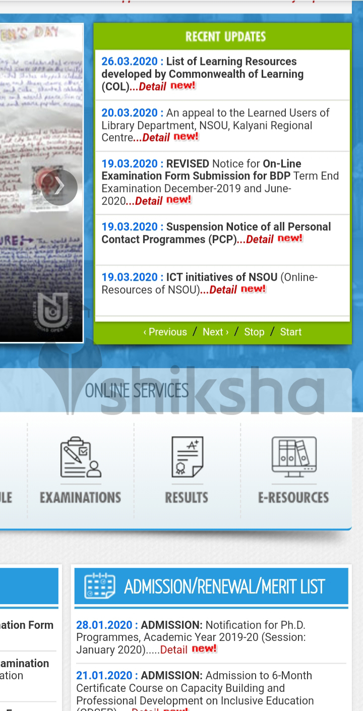 NSOU Results 2020: Semester, Evaluation