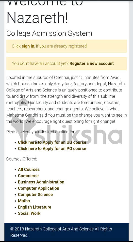 NCAS Admission 2022: Eligibility, Process, Fee, Dates