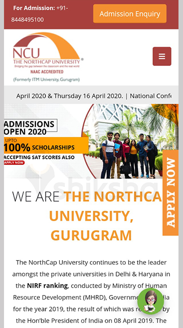 NCU Admission 2021: Eligibility, Process, Date, Fee