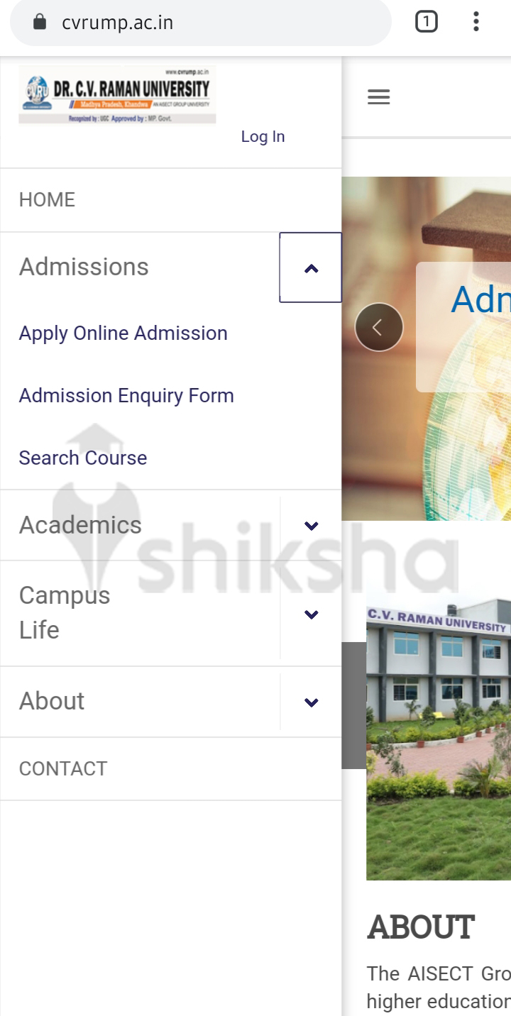 Dr. C.V. Raman University, Madhya Pradesh Admission 2025: Fees ...