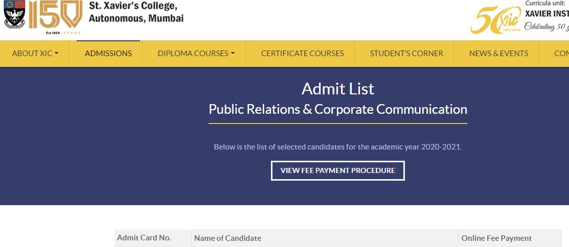 XIC OET Result 2020 (Announced): Score Card, Final Merit List, Cutoff ...