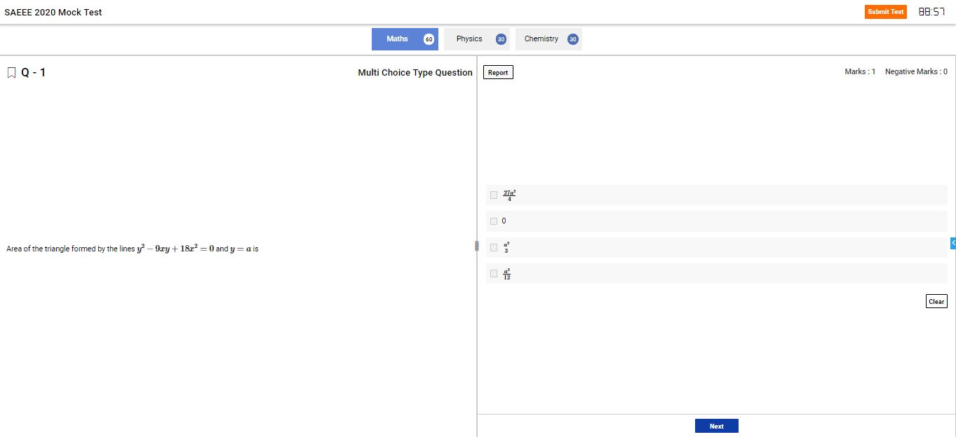 SAEEE Mock Test 2021: Get Free Online Test Series