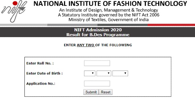 NIFT 2020 Final Result (out for MDes, MFM & MFTech) - Check NIFT Exam ...