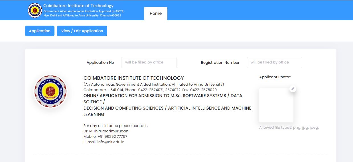 CIT Integrated MSc CET Application Form 2021: Check Registration Date ...
