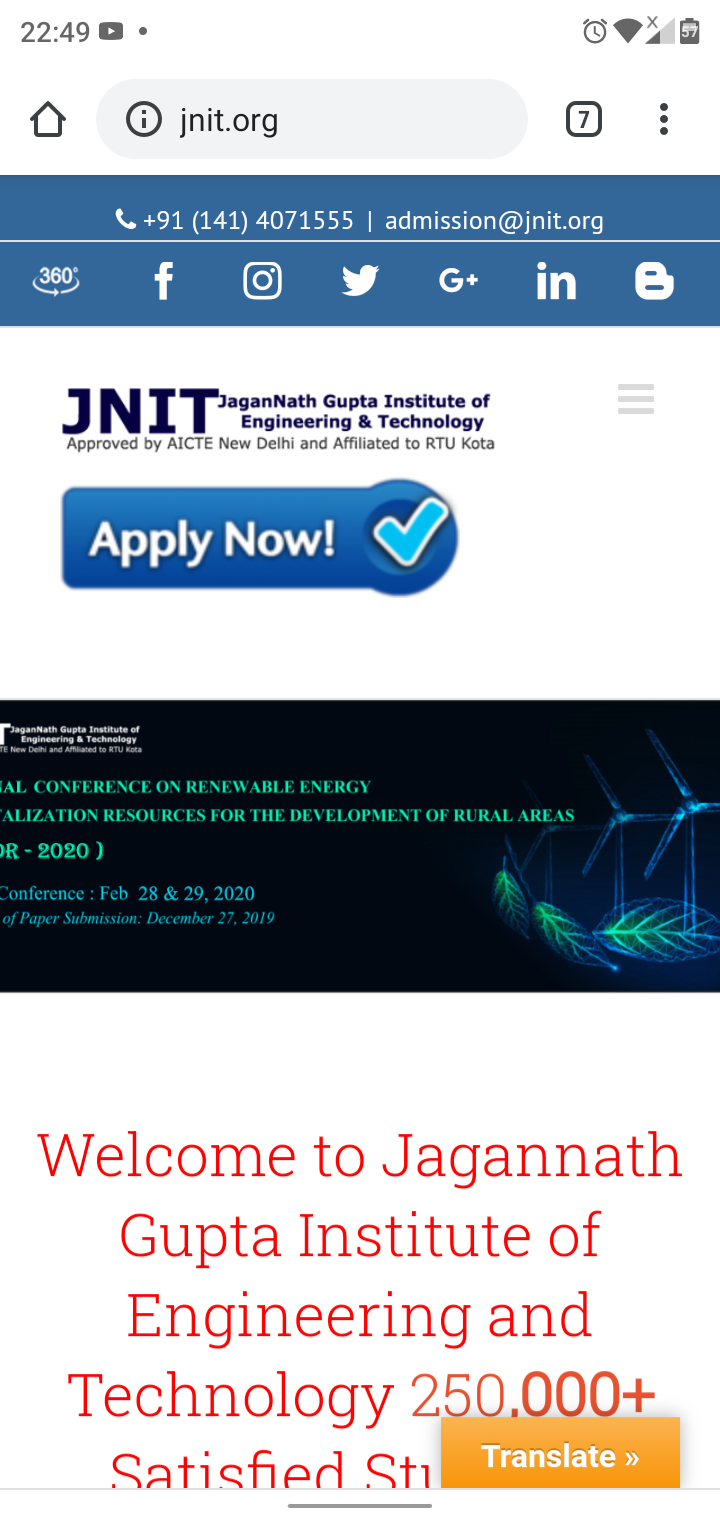 JNIT Jaipur Admission 2022: Eligibility Criteria, Admission Process