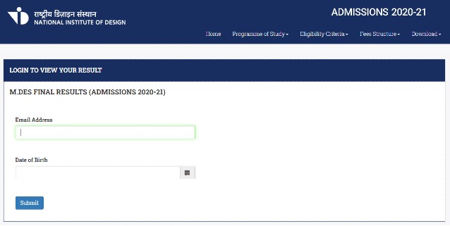 NID MDes Final Result 2020 (Out): Steps to Check Merit List & Scorecard ...