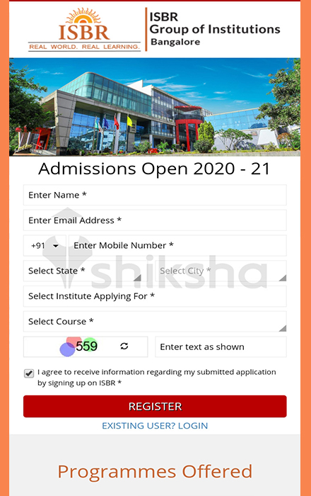 ISBR Bangalore Admission 2021: Eligibility, Process, Fees, Dates