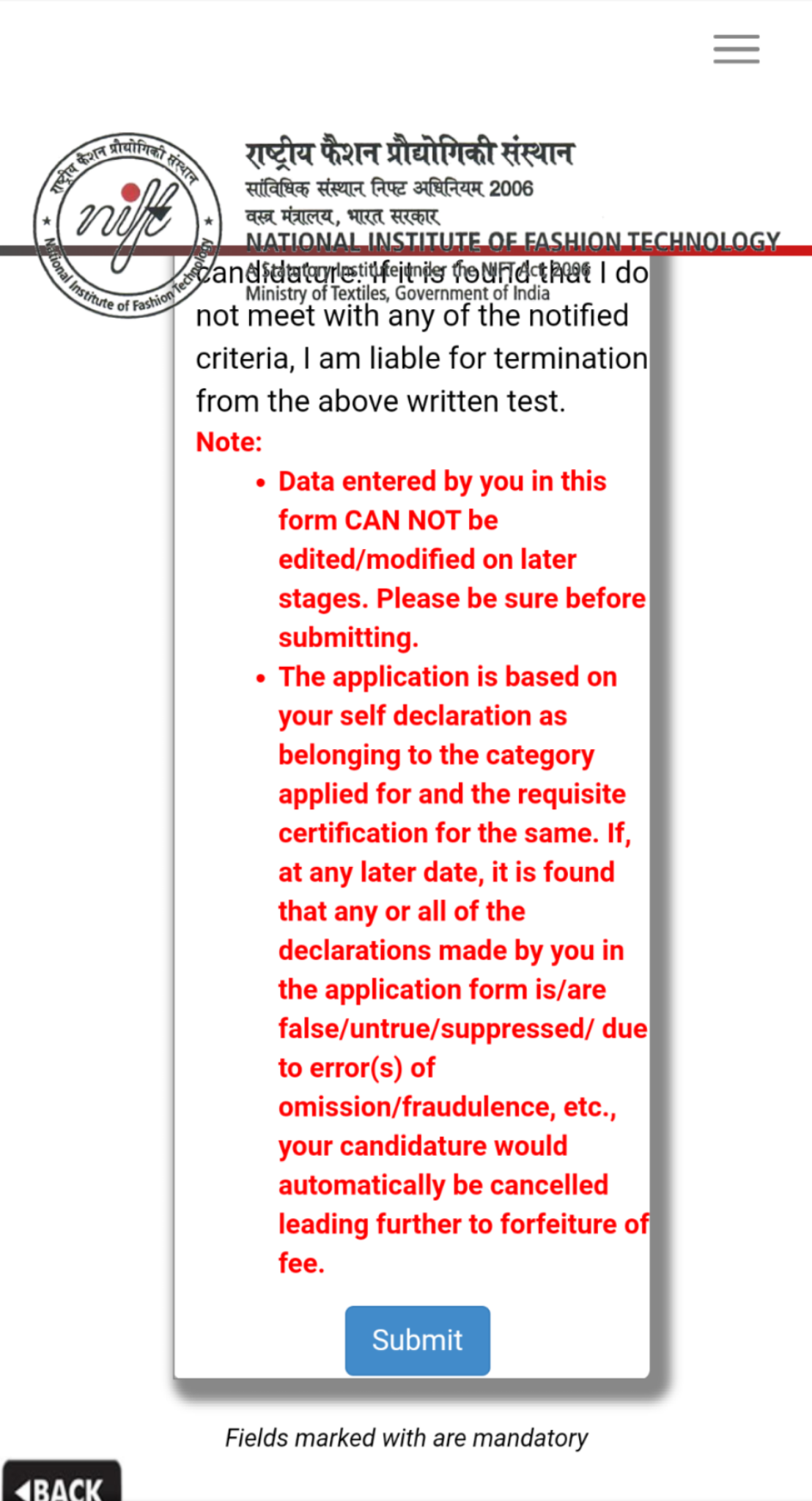 NIFT Gandhinagar Admission 2024 (Open): Fees, Eligibility, Selection ...