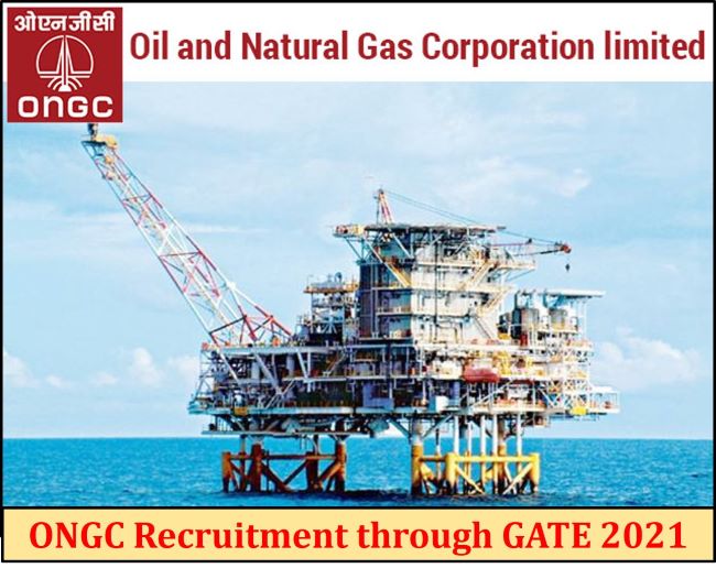 ONGC Recruitment through GATE 2021