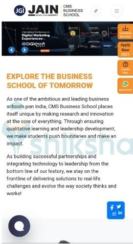 CMS Business School Admission 2023: Fees, Dates, Eligibility ...