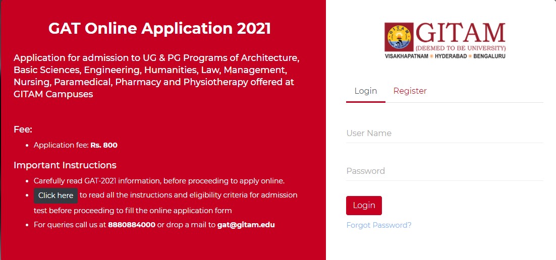 GAT Application Form 2021: Check Registration (Phase 3 out), Fees & How ...