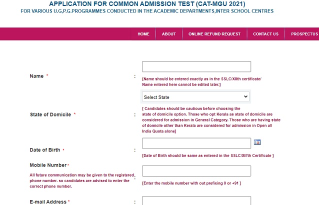 MGU CAT Application Form 2022: Know How to Apply and Fees