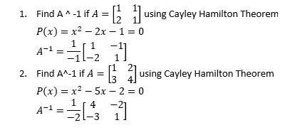 Cayley Hamilton Theorem: Overview, Questions, Easy Tricks, Rules, Preparation