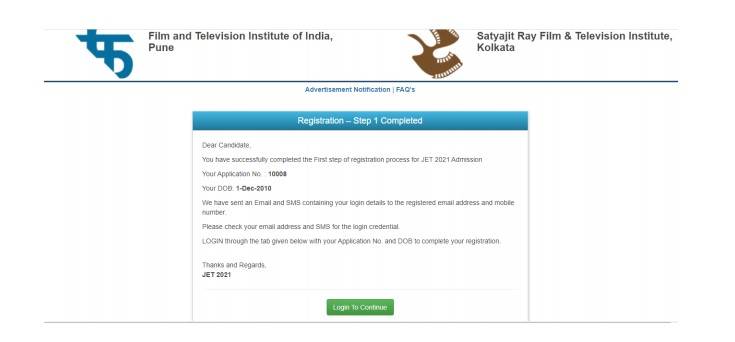 FTII JET 2022 Application Form: Check Registration Date, Fees and Steps ...