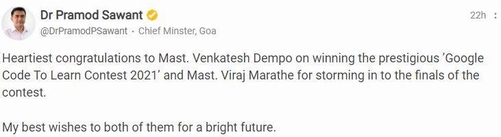 11-year-old Goa students win Google's Coding Contest, Receive wishes ...