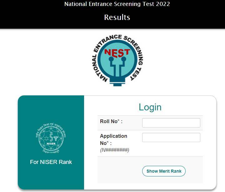 NEST Result 2022 (Out): Check Scorecard, Merit List, Rank Card & Percentile Score