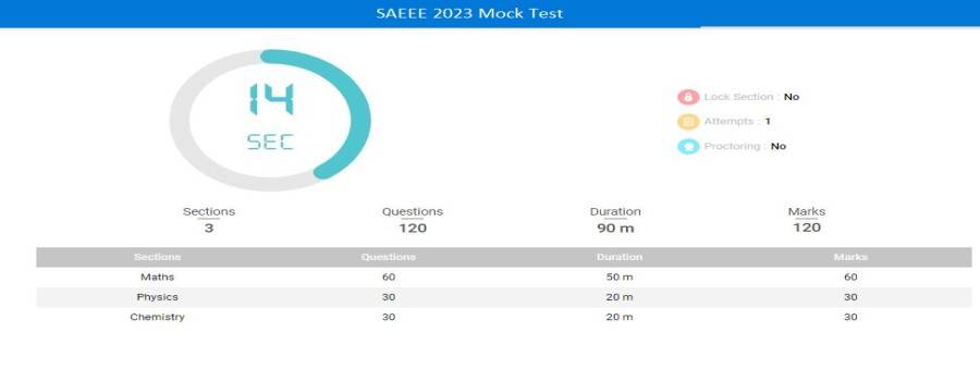 SAEEE Mock Test 2023: Get Free Online Practice Papers