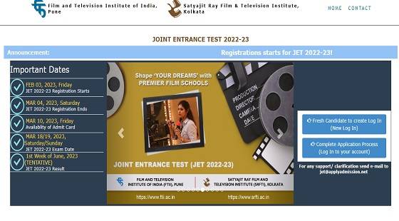 FTII JET 2024: Application Form (SOON), Exam Dates, Syllabus, Admit ...