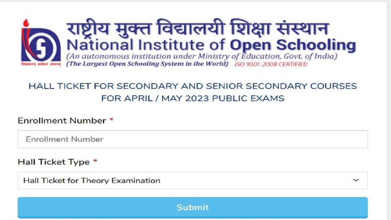 NIOS 12th Hall Ticket 2024: Get Download Link Here