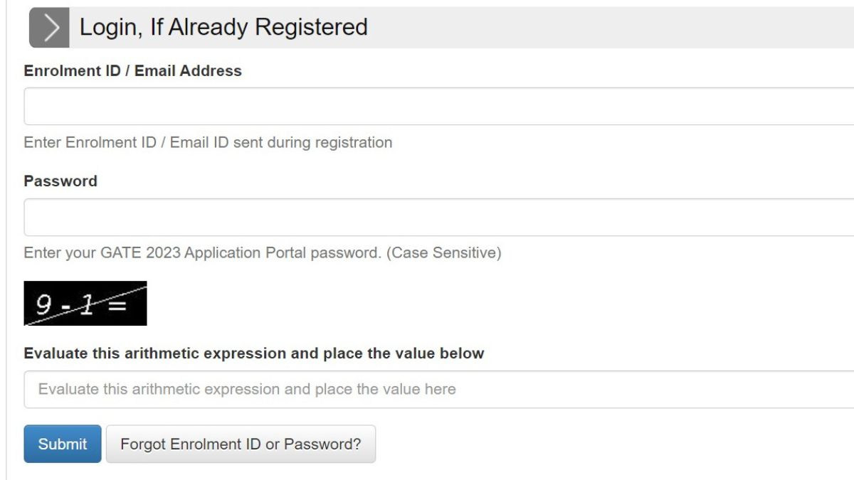 GATE 2023 Answer Key RELEASED at GOAPS; Login at app.gate.iitk.ac.in ...