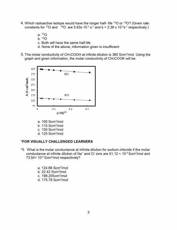 CBSE Class 12 Chemistry Model Paper 2024 PDF Download