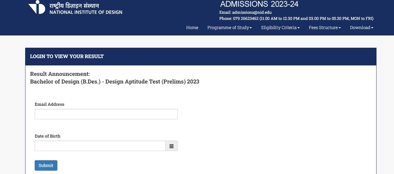 NID DAT 2023 Result (OUT) - Live Updates, Download Link, Toppers List ...
