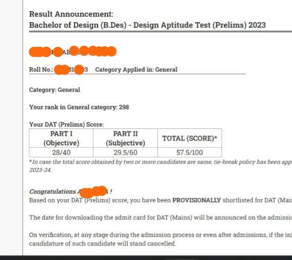 NID DAT 2023 Result (OUT) - Live Updates, Download Link, Toppers List ...