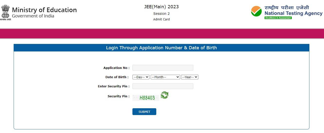 JEE Main 2023 Admit Card RELEASED for April 15: Download Hall Ticket at jeemain.nta.nic.in