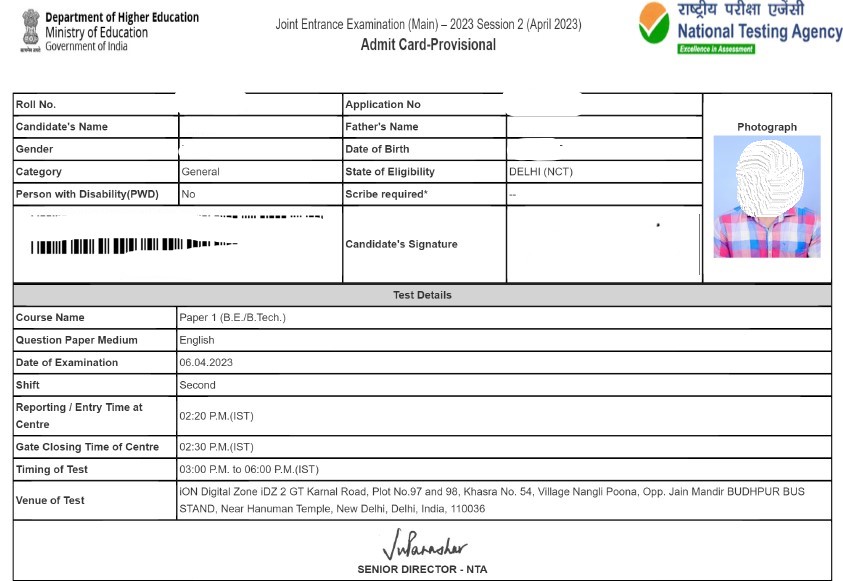 JEE Main 2023 Admit Card OUT Live: JEE Main 2023 April 6 hall ticket available @ jeemain.nta.nic.in