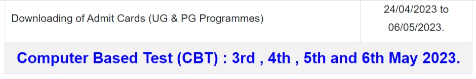 CUSAT CAT 2023 Admit Card Live (POSTPONED): Date, Release Time, Direct ...