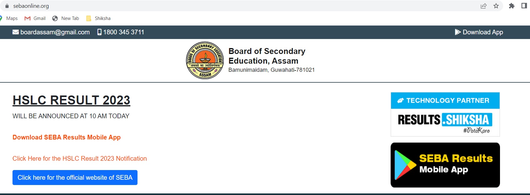 Assam HSLC Result 2023 DECLARED @sebaoline.org: Check SEBA 10th results ...