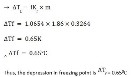 Freezing Point Depression Constant