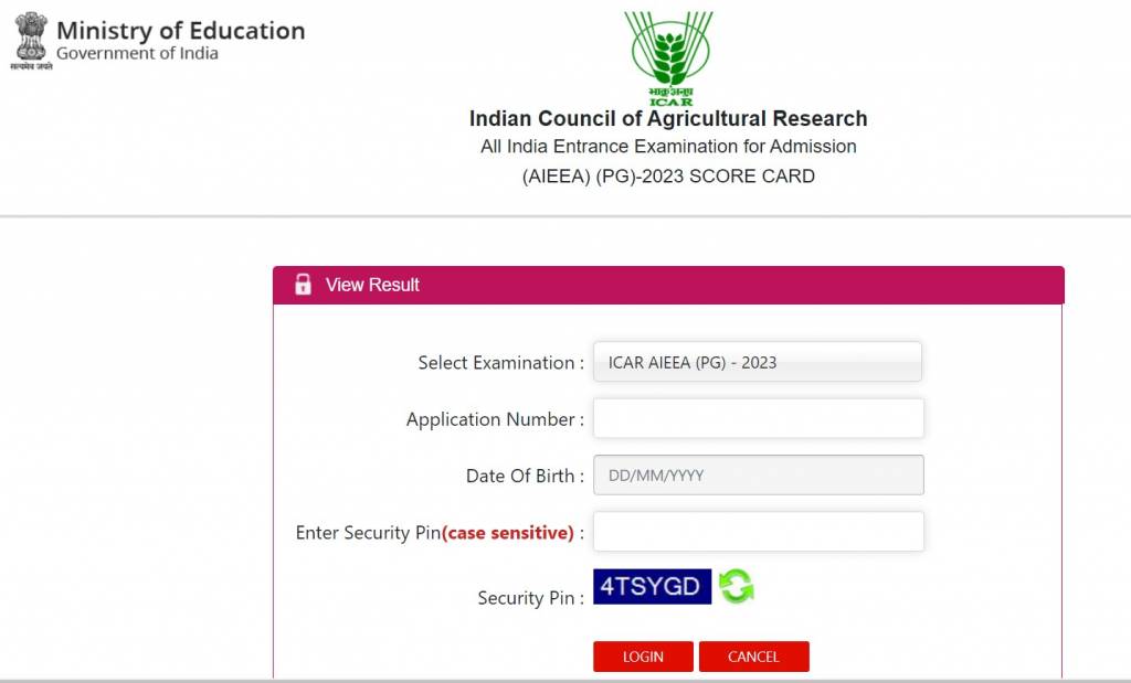 ICAR AIEEA PG Courses 2023 Result (Out): Download Scorecard