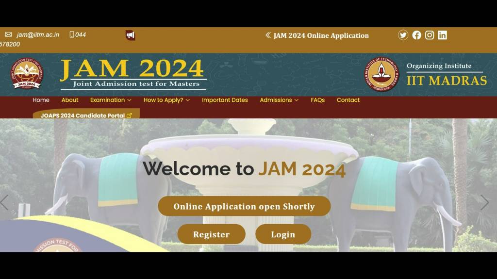IIT JAM 2024: Online Form (Ongoing), Exam Dates, Pattern, Syllabus ...
