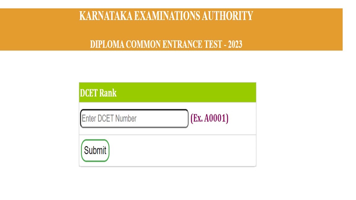 DCET 2023 Results Announced by KEA on @ kea.kar.nic.in; Check details here