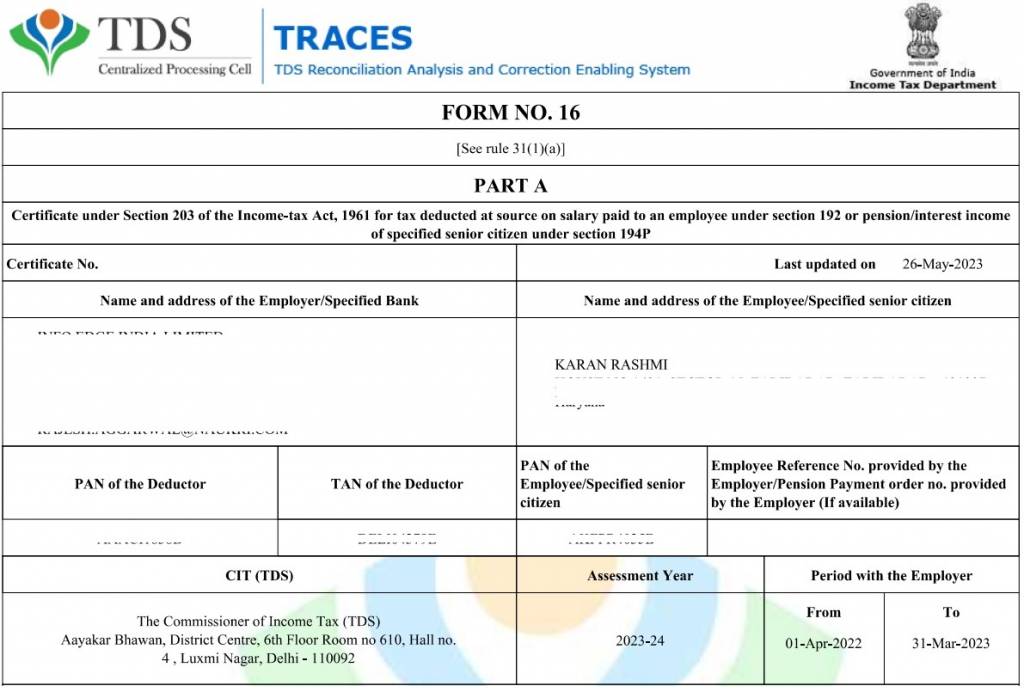Form 16 Meaning: Your Tax Certificate Explained - Shiksha Online