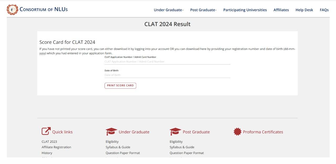 CLAT 2024 Result (OUT): Download Scorecard, Rank List, Top NLUs Cut-off ...