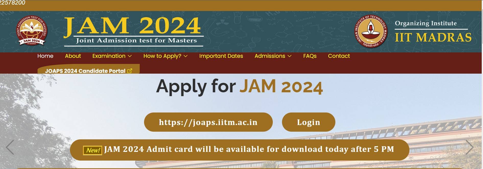 IIT JAM 2024 Admit Card Releasing Today After 5 PM; Know Complete ...