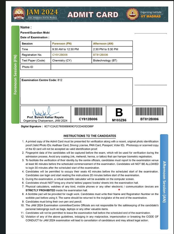 IIT JAM 2024: Admit Card (Out), Mock Test, Exam Dates, Syllabus ...